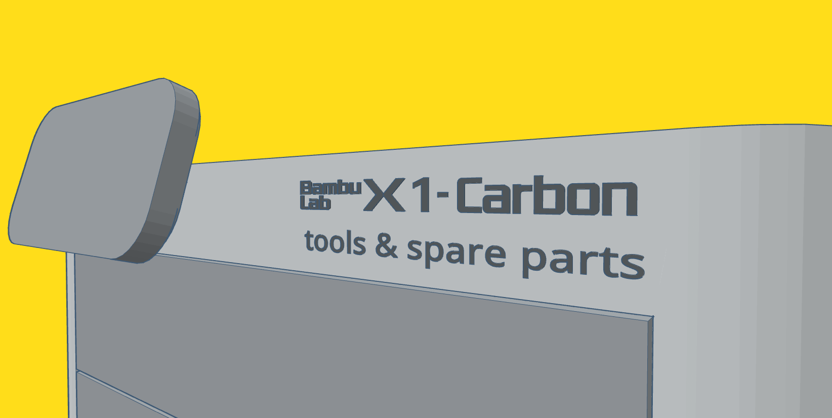 Bambu Lab X1C tool & partsbox with drawers by DutchWorkX3D | Printables ...