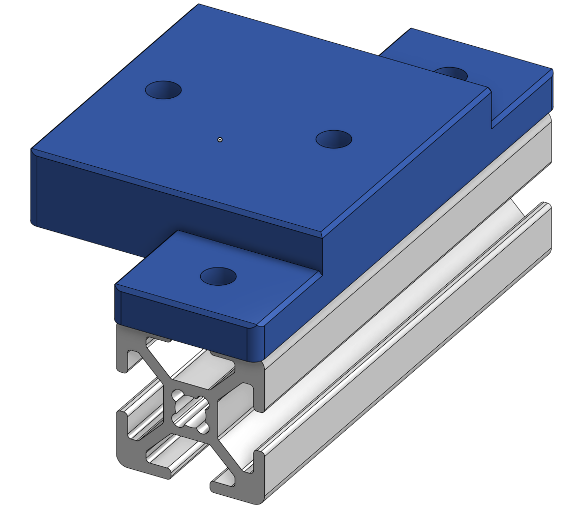 Ender CR10 Top 2020 Spool Adapter (Perpendicular Orientation) by ...