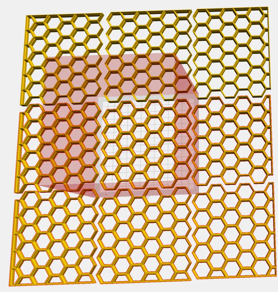 [HSW] Honeycomb Storage Wall by krisclarkdev | Download free STL model | Printables.com