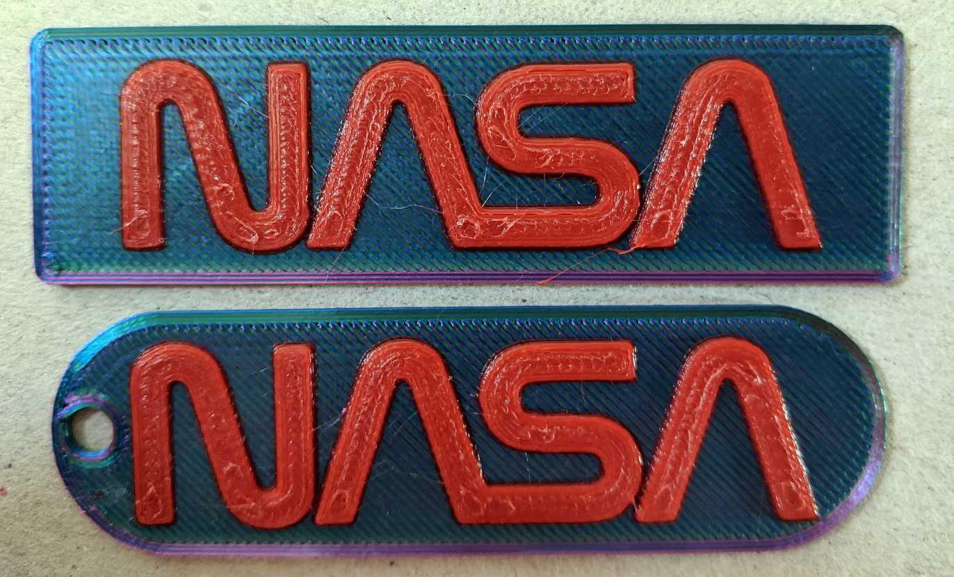 NASA Plaque and Keyring by Delta Whiskey | Download free STL model ...