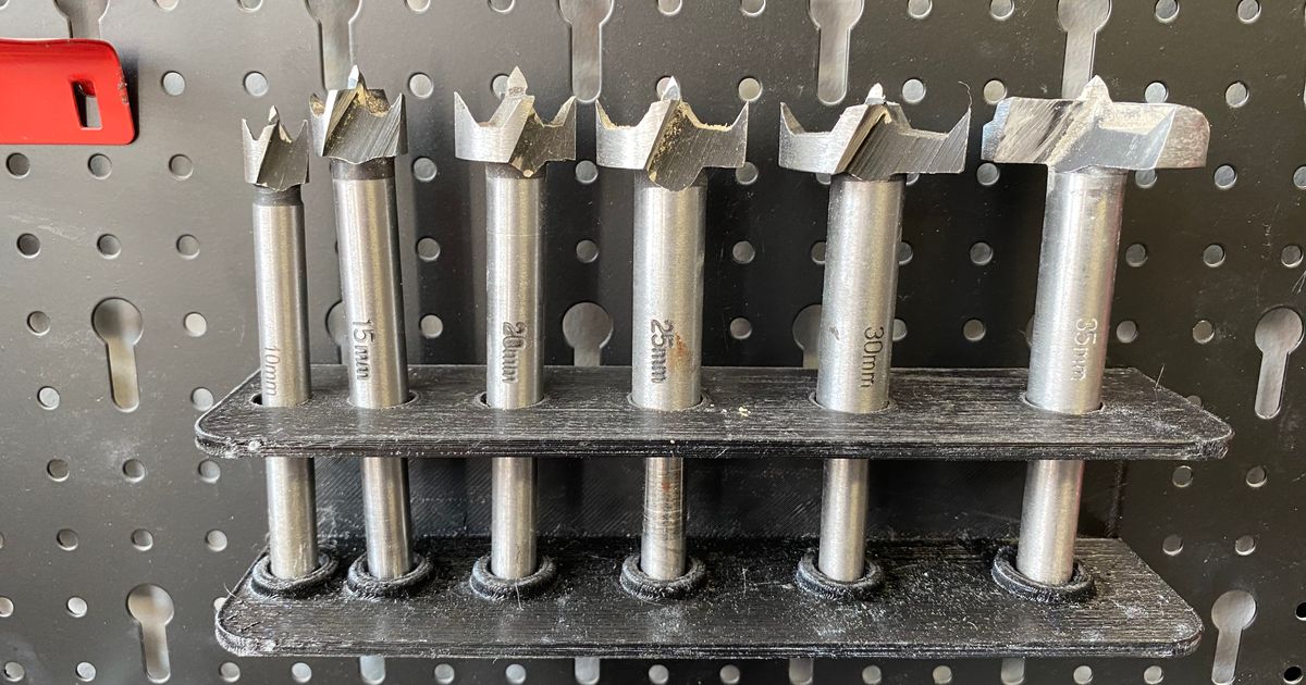 Forstner Bit Holder by Phoenix Consultants | Download free STL model ...