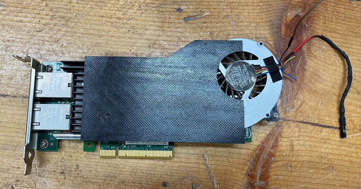 Intel x520-T2 10gig network card fan shroud by Douglas Hale | Download ...