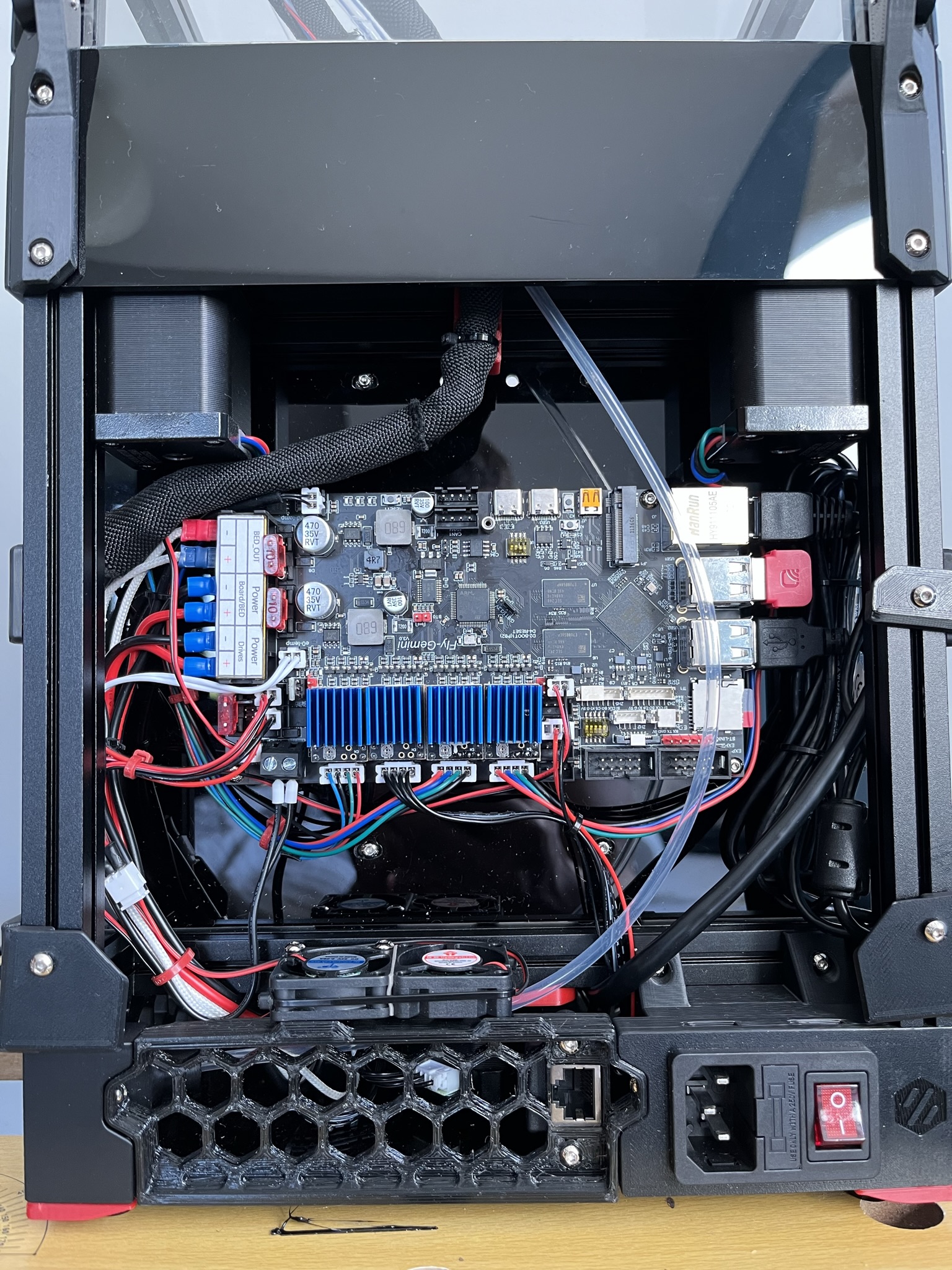 Voron V0.2 rear skirt trim panel with ethernet lan port by b | Download ...