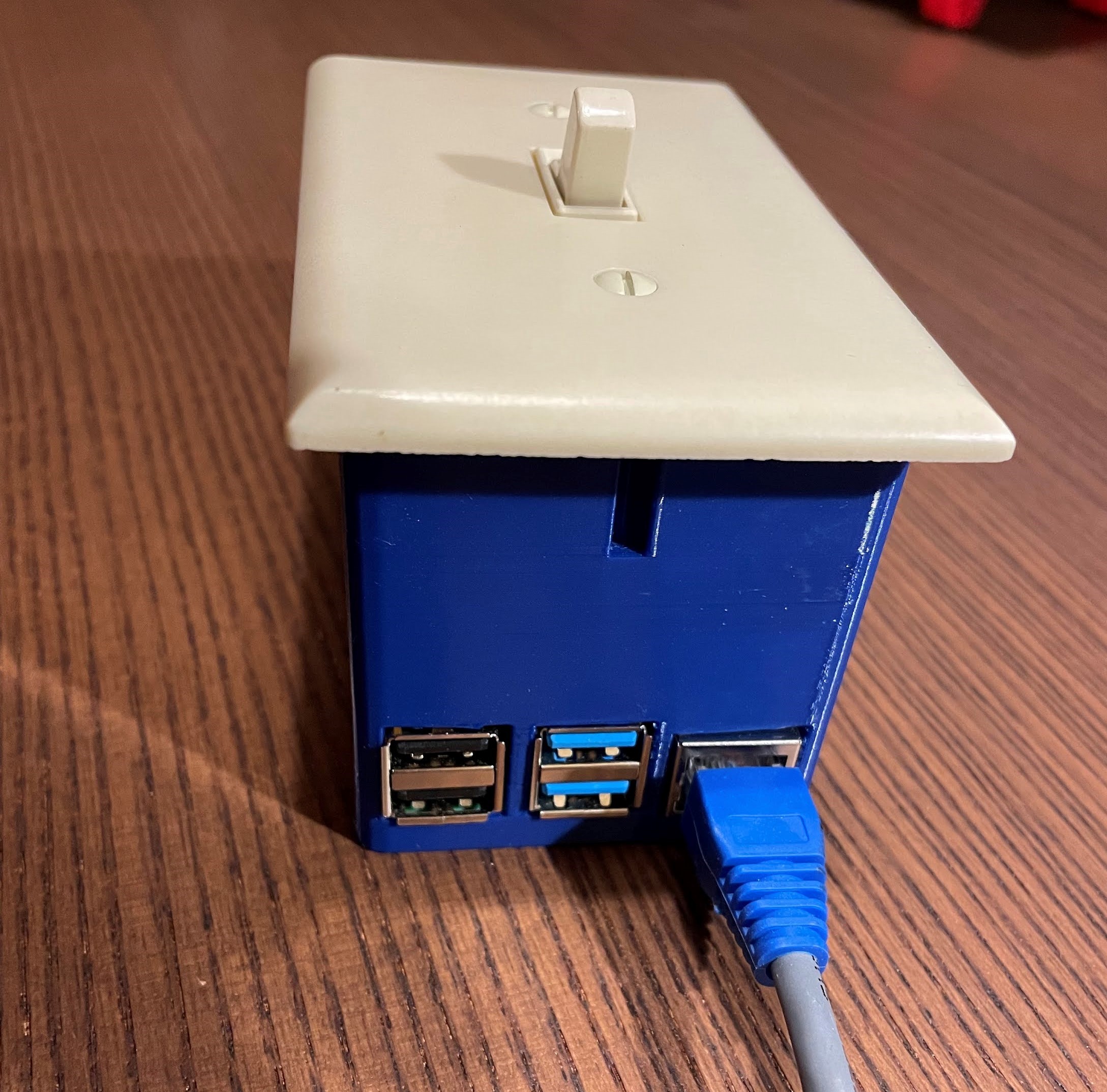Raspberry Pi 4 case in US Electrical Outlet/ Switch box form factor by ...