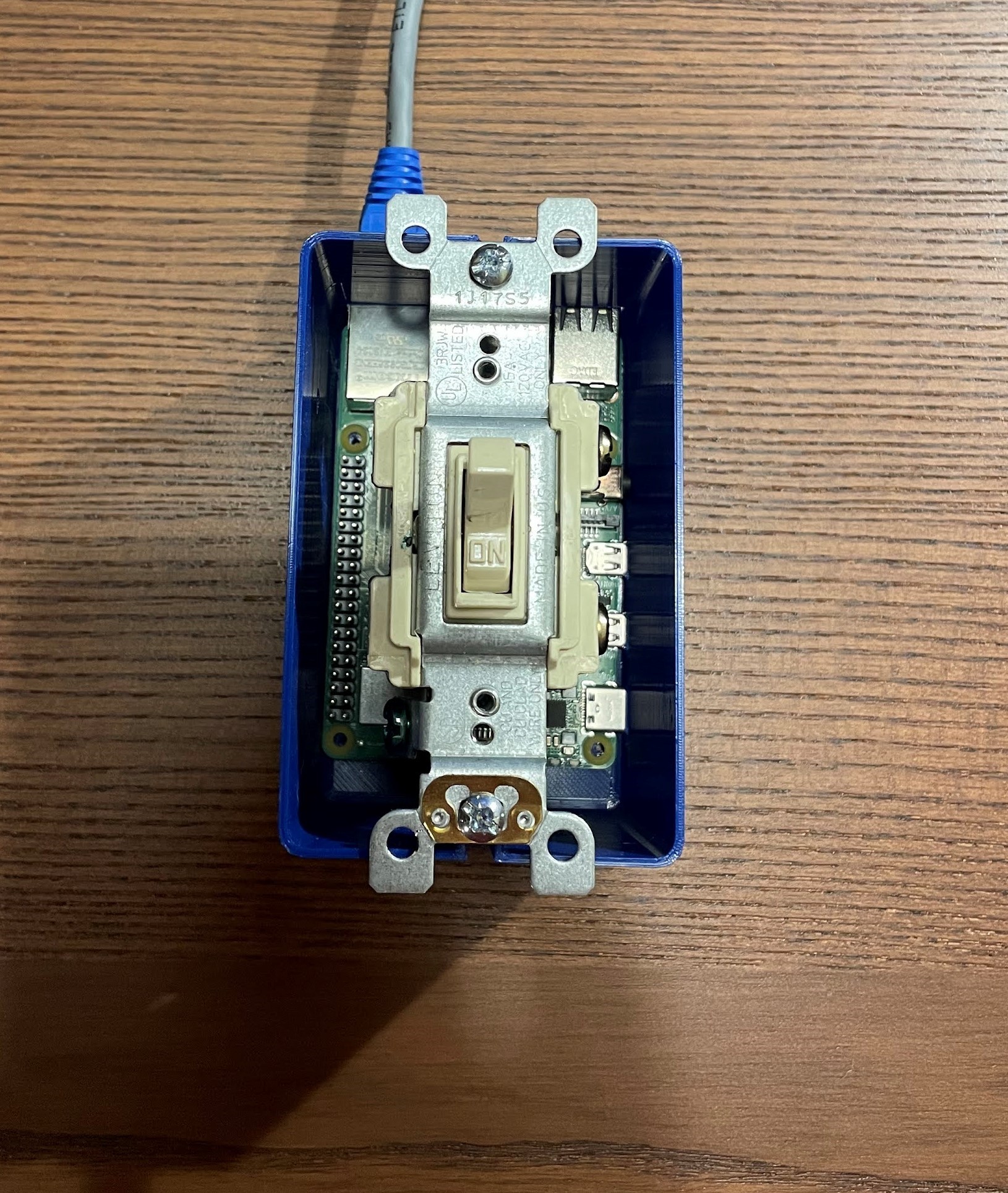 Raspberry Pi 4 case in US Electrical Outlet/ Switch box form factor by ...