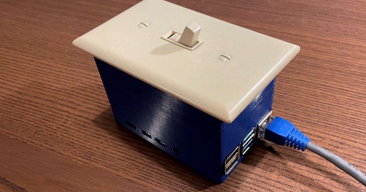 Raspberry Pi 4 case in US Electrical Outlet/ Switch box form factor by ...