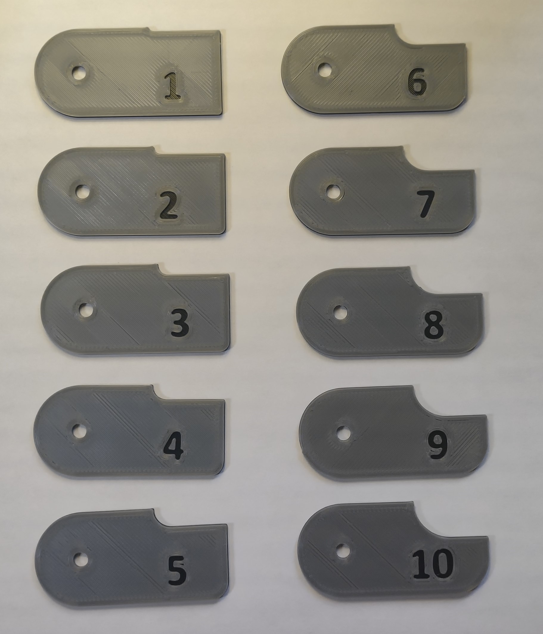 Radius Gauge Set, 1-10mm by JPM Designs | Download free STL model ...