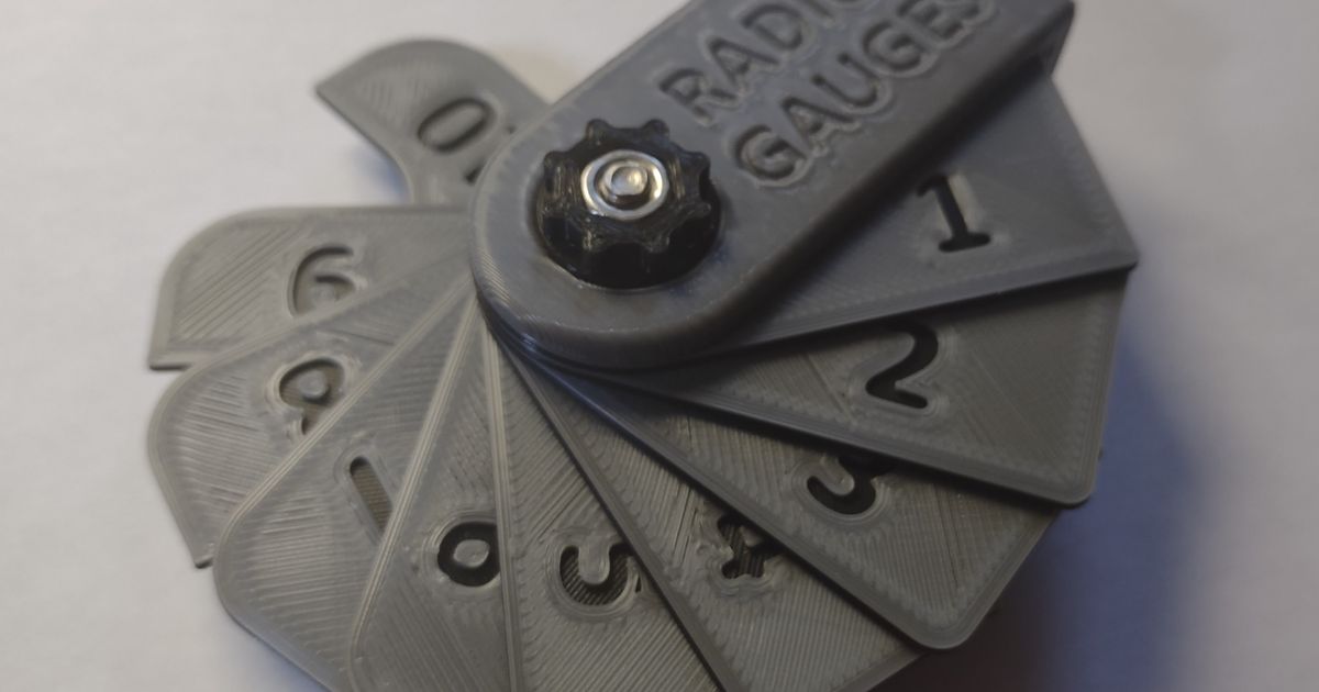 Radius Gauges von Jamz58 | Kostenloses STL-Modell herunterladen ...