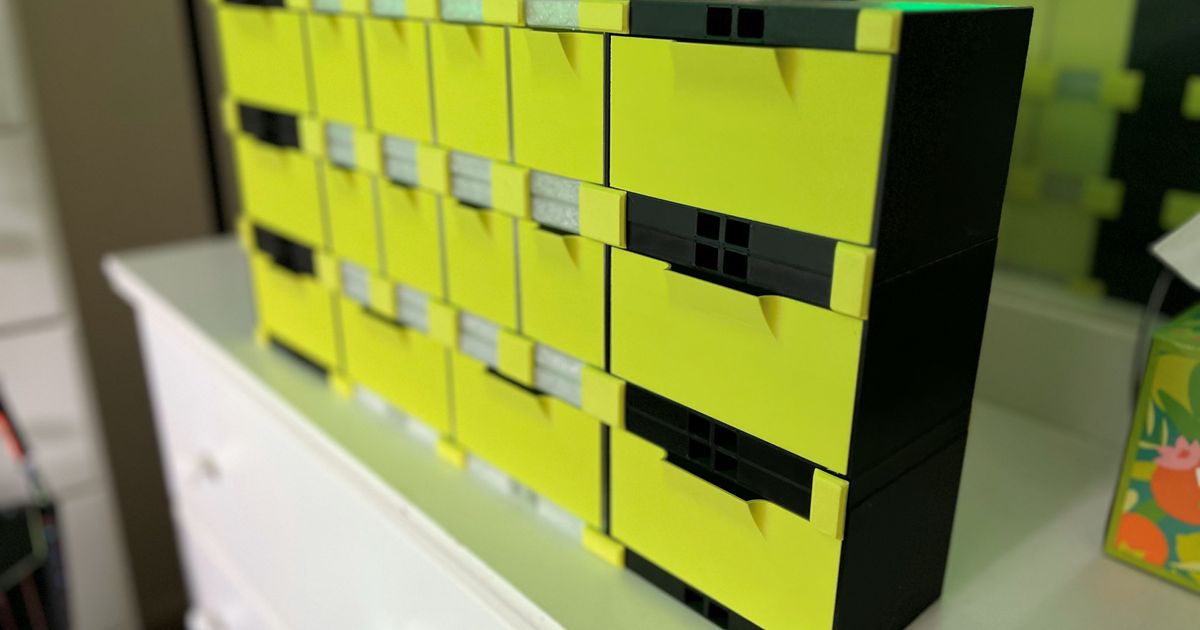 100mm modular locker system by CandyStandStudio | Download free STL ...