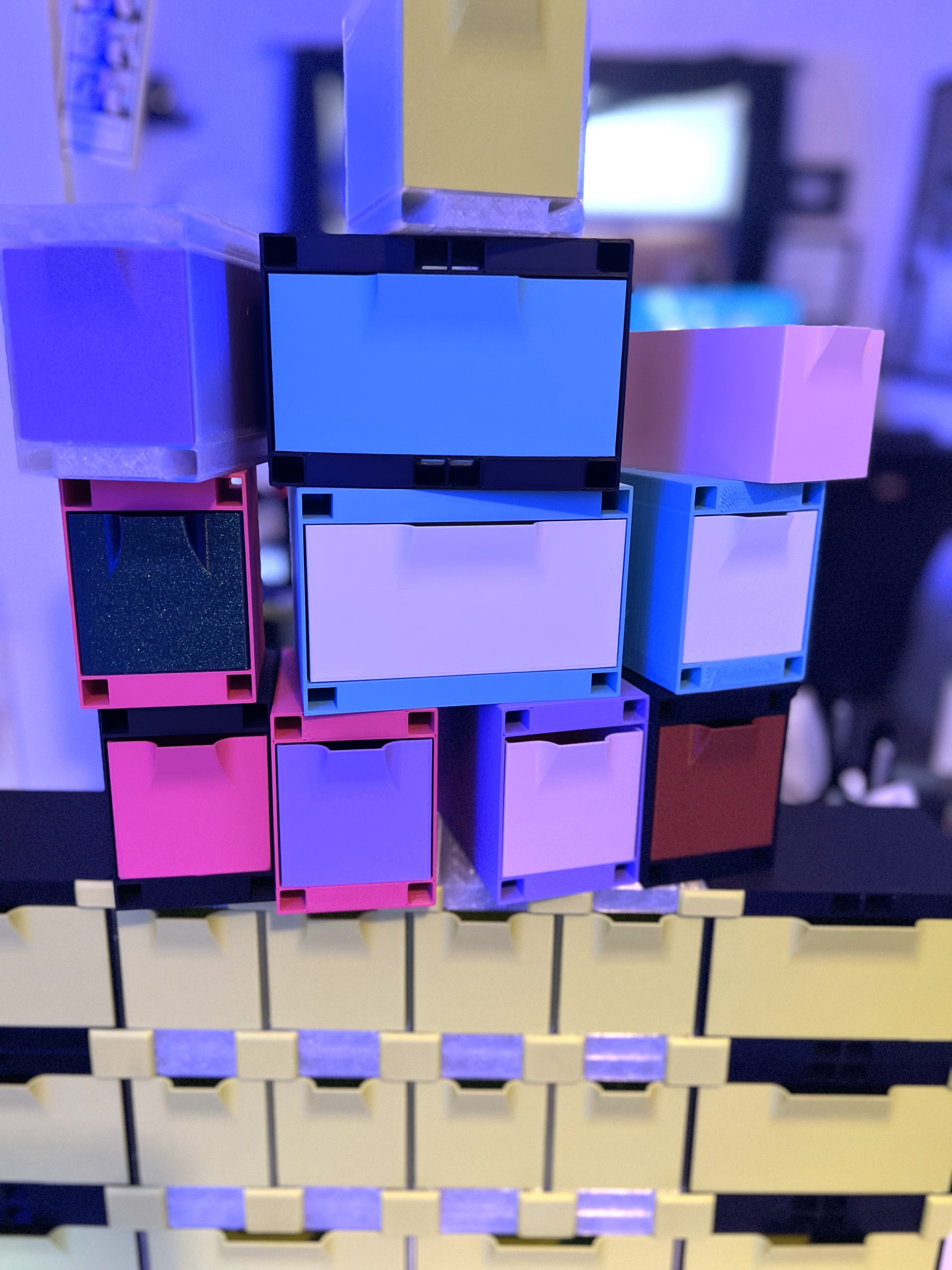 100mm modular locker system by CandyStandStudio | Download free STL ...