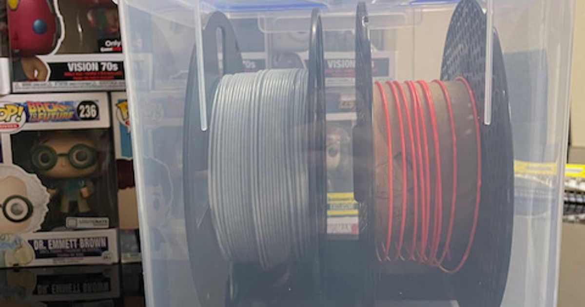 Adjustable V-Blocks for Dry Box Filament Storage by James Evans the ...