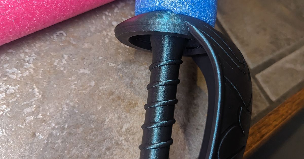 Fancy Pool Noodle Sword by RWBDesigns | Printables Store
