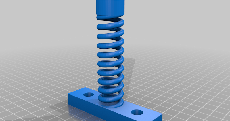 Spring Bracket by LincolnRaspberry | Download free STL model ...