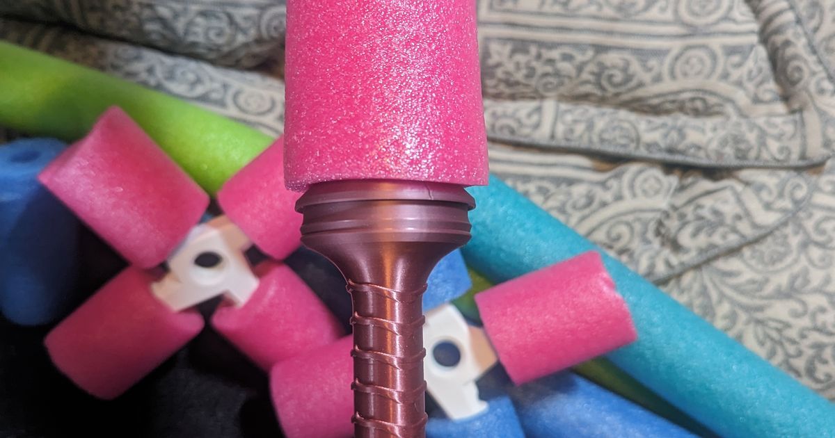 Cool Pool Noodle Sword Handle by RWBDesigns | Download free STL model ...