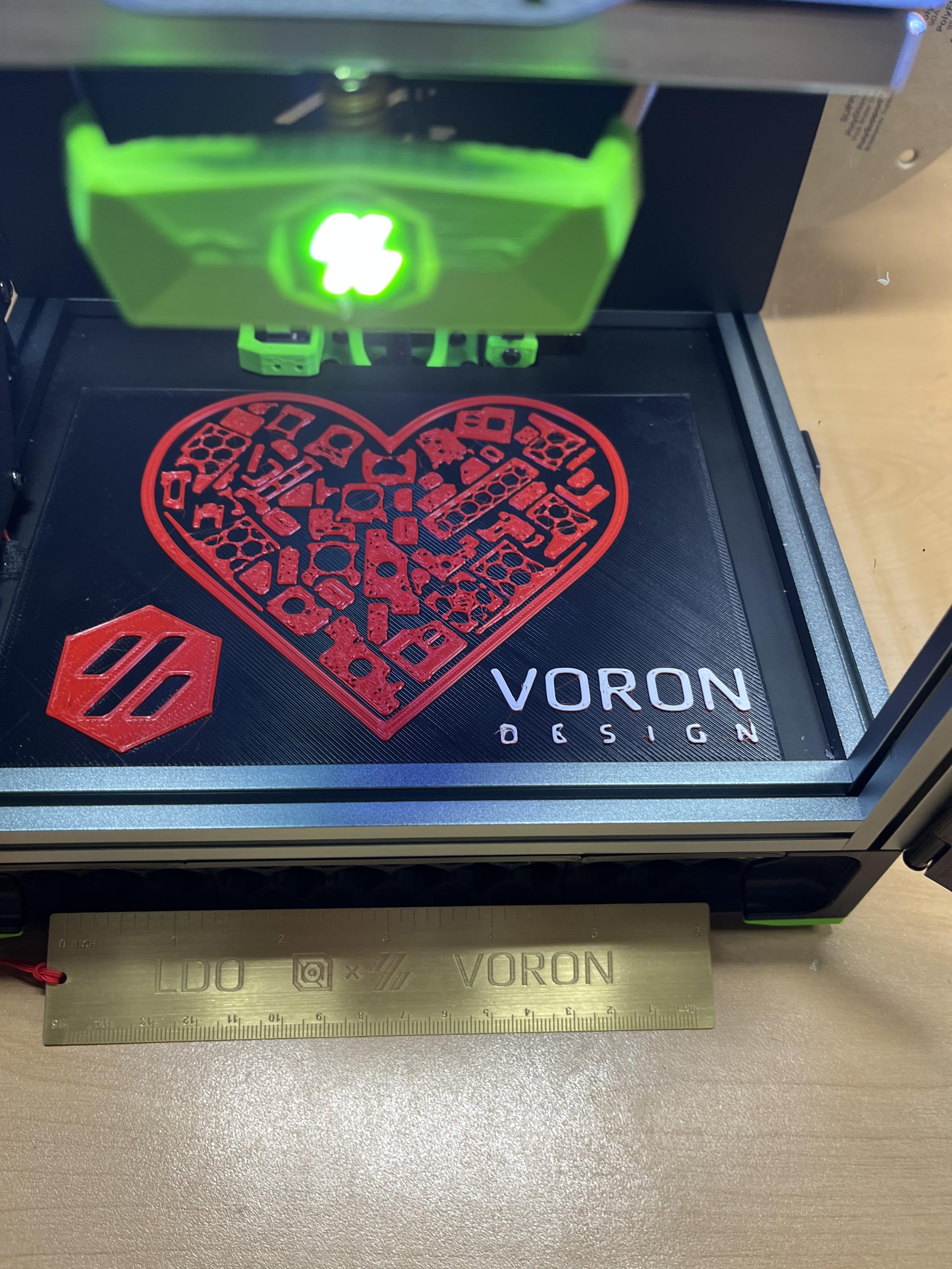 Voron Heart Logo w/ Backing by greecher | Download free STL model ...