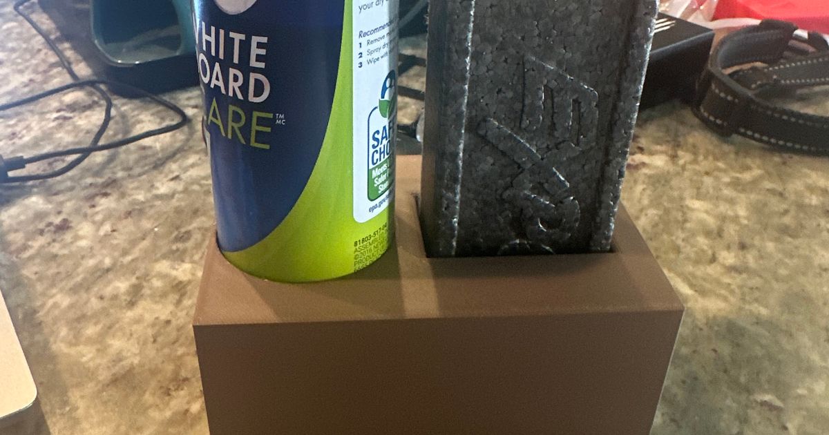 Dry Erase Board Cleaner and Eraser Holder - Gridfinity by Christian ...