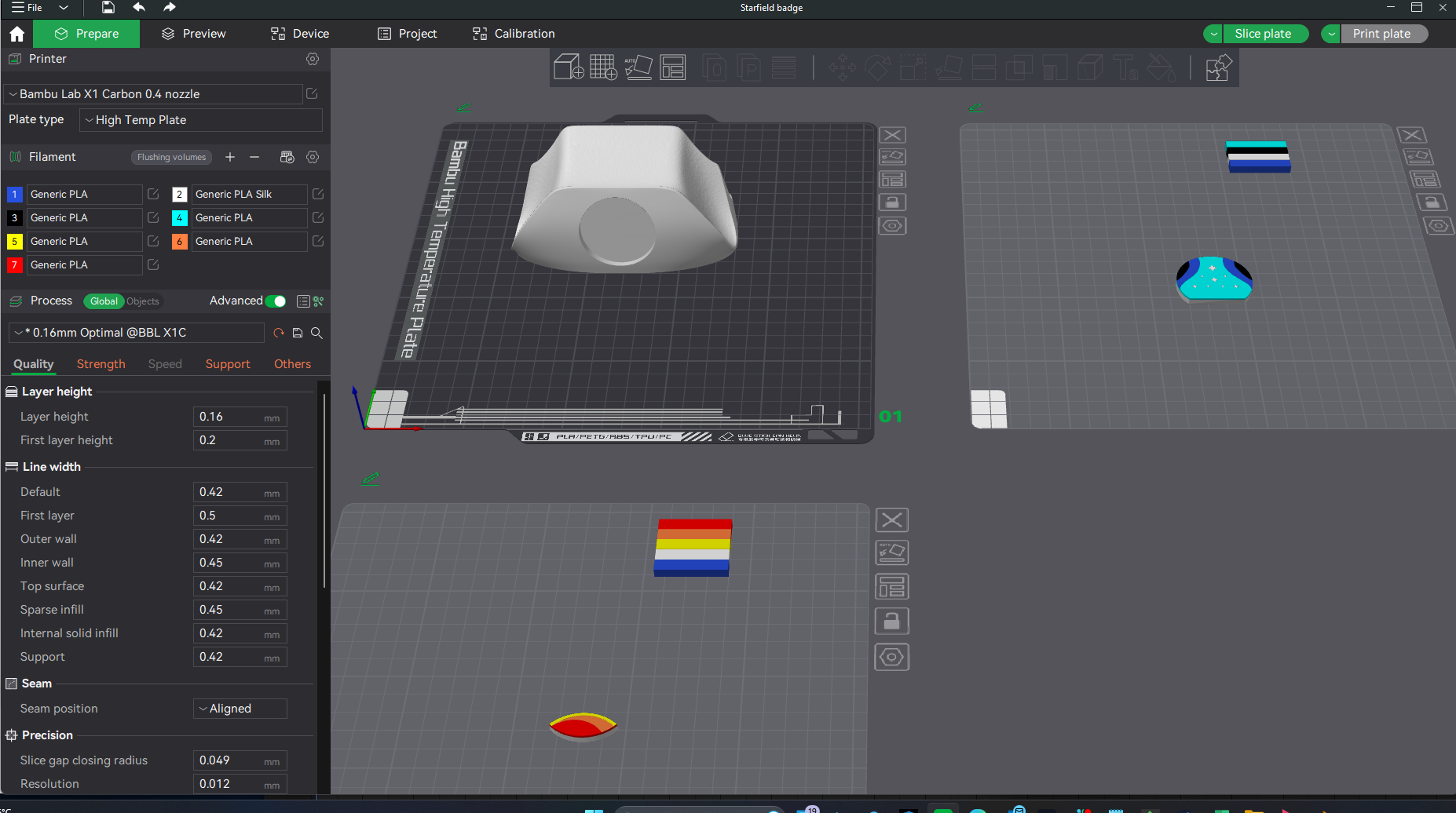 Starfield xbox controller stand - logo split for 4 colour AMS by David ...