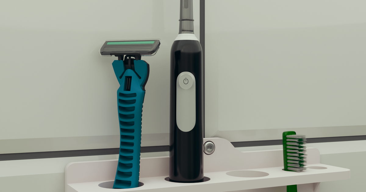 Toothbrush rack by Ion G | Download free STL model | Printables.com