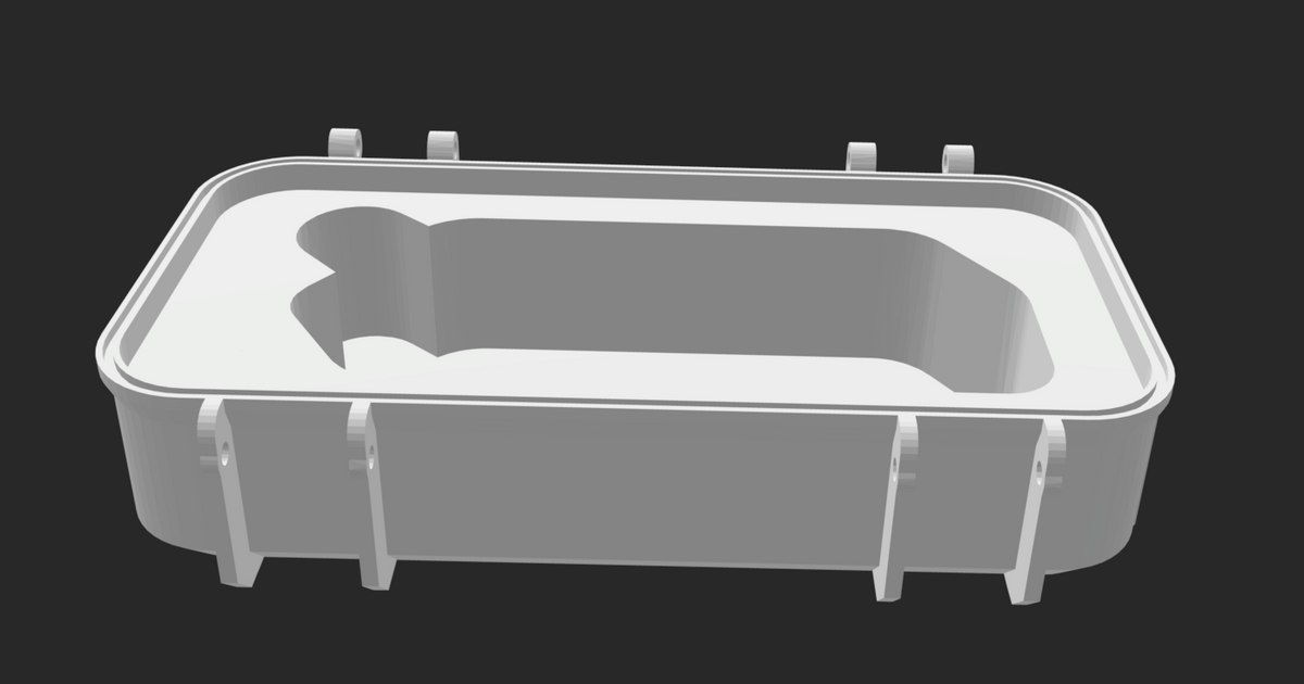 Flipper Zero case (reinforced) - Bottom fitting the TPU Cover par ...