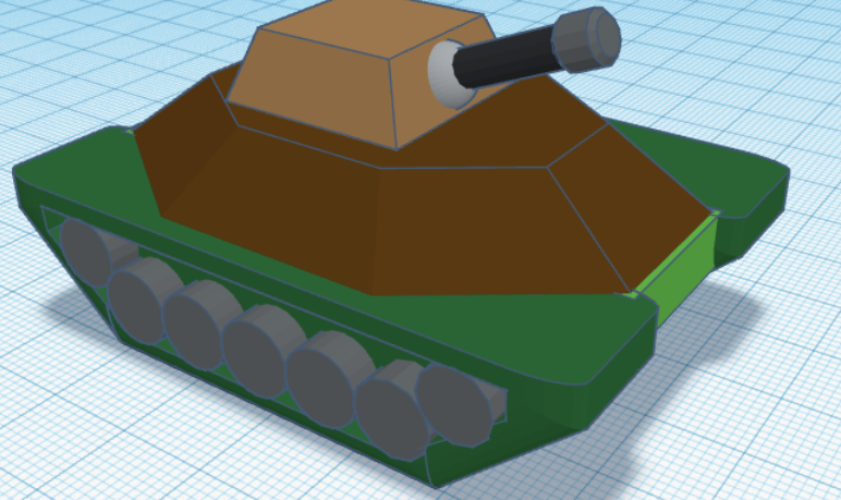 Low poly tank by 3dzeke | Download free STL model | Printables.com