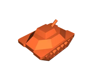 Low poly tank by 3dzeke | Download free STL model | Printables.com