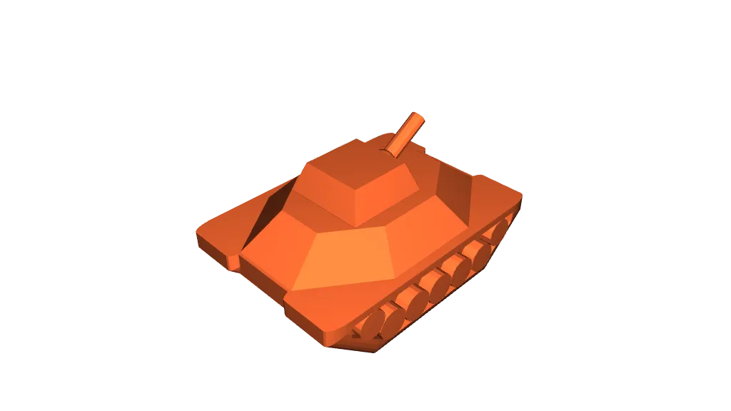 Low poly tank by 3dzeke | Download free STL model | Printables.com
