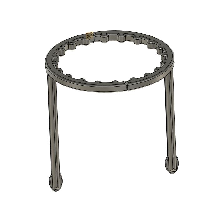 Plant support pile frame by P3D | Download free STL model | Printables.com