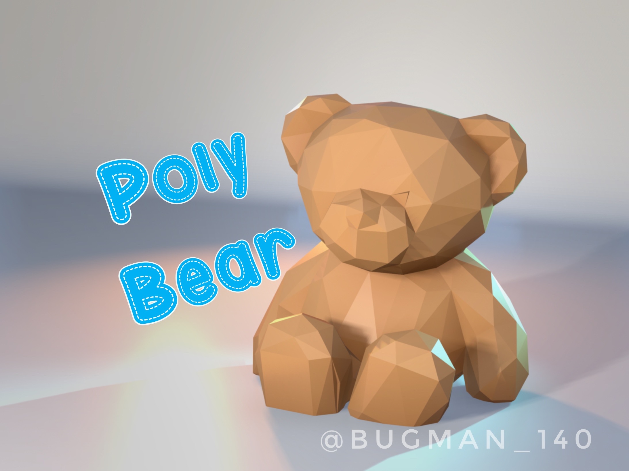 Poly Bear by Bugman_140 | Download free STL model | Printables.com