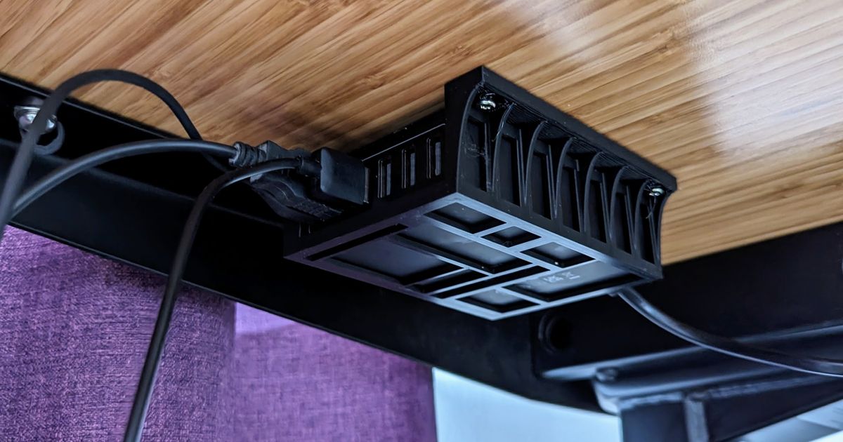 Anker PowerPort Under Desk Mount by Shokus | Download free STL model ...