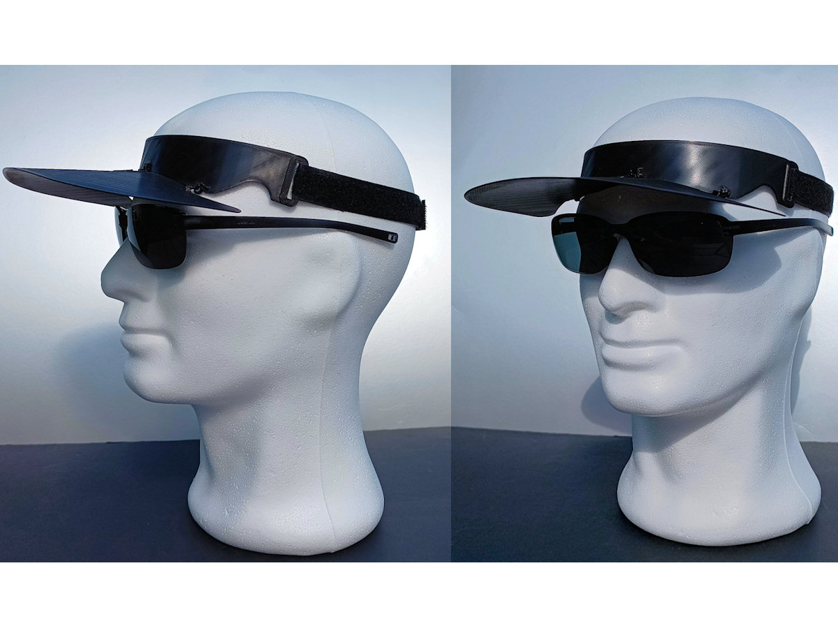 Head Visor (Flat print-in-place!) by Wim V | Download free STL model ...