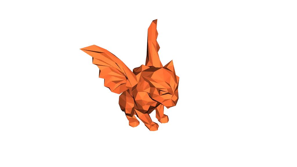 Low Poly Gargoyle by MadTNOTN | Download free STL model | Printables.com
