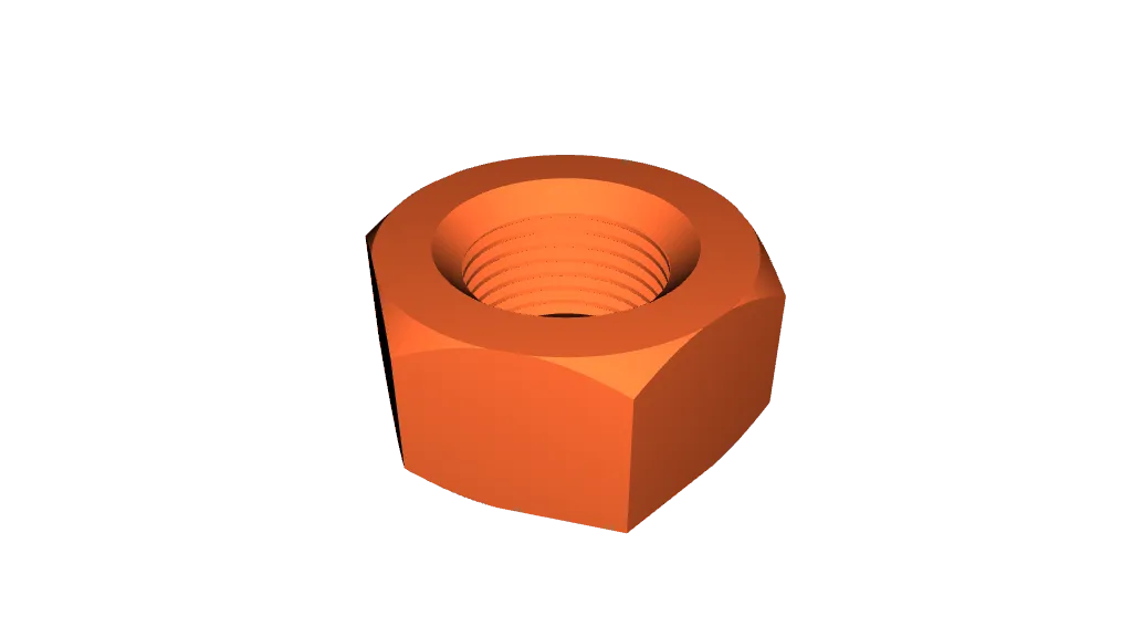 Hex nut by Storm_wind | Download free STL model | Printables.com