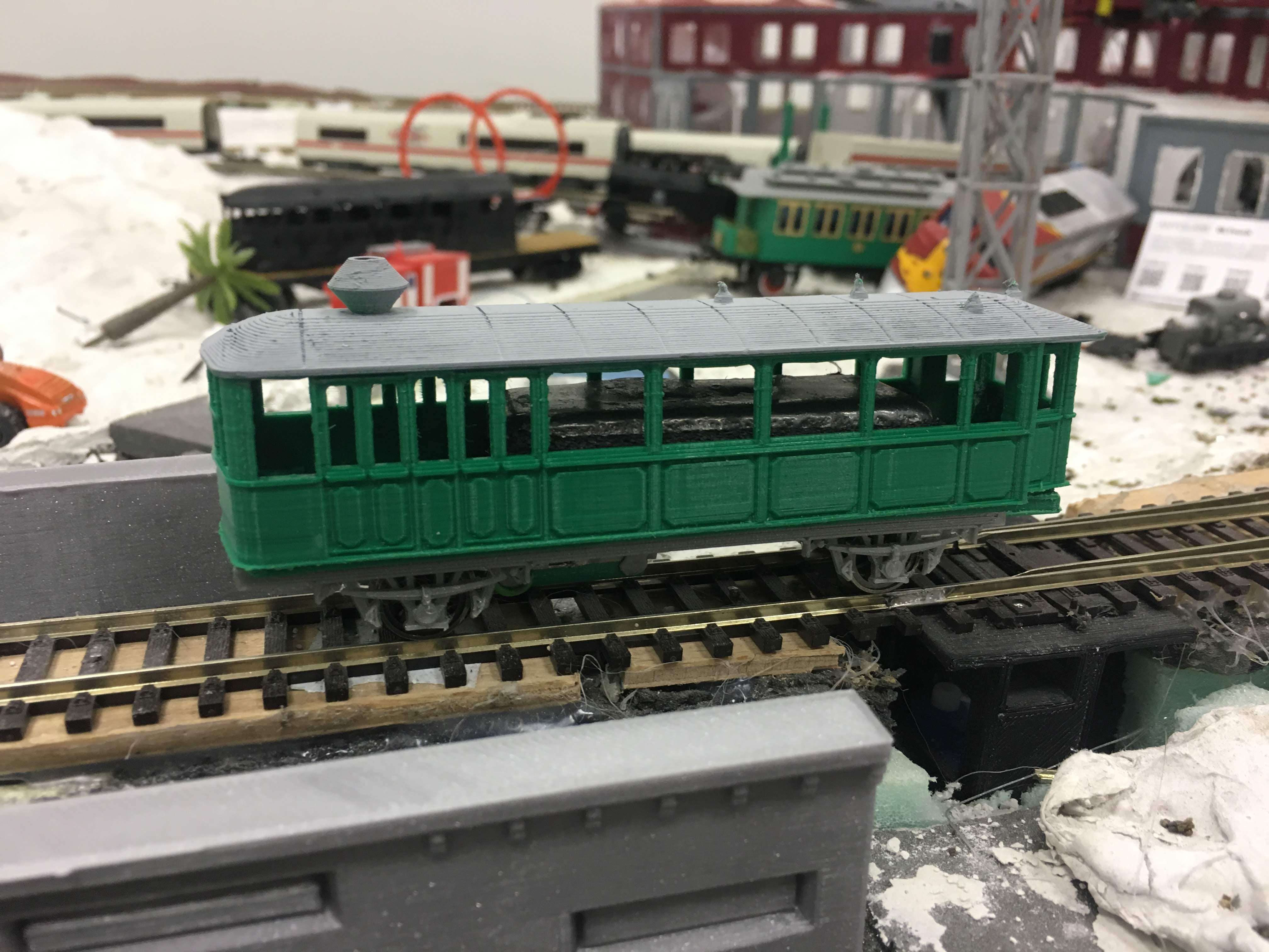 Steam Rail Wagon GANZ - 1903 / BDZ Series 200 / HO Scale 1:87 by ...