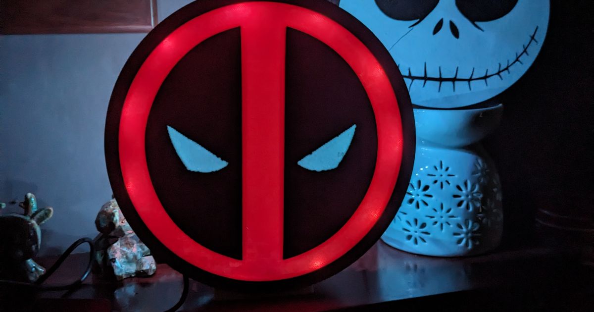 deadpool light box by cruse2382 | Download free STL model | Printables.com