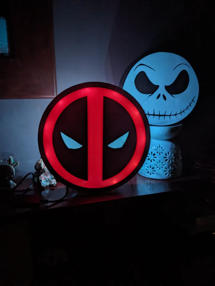 deadpool light box by cruse2382 | Download free STL model | Printables.com