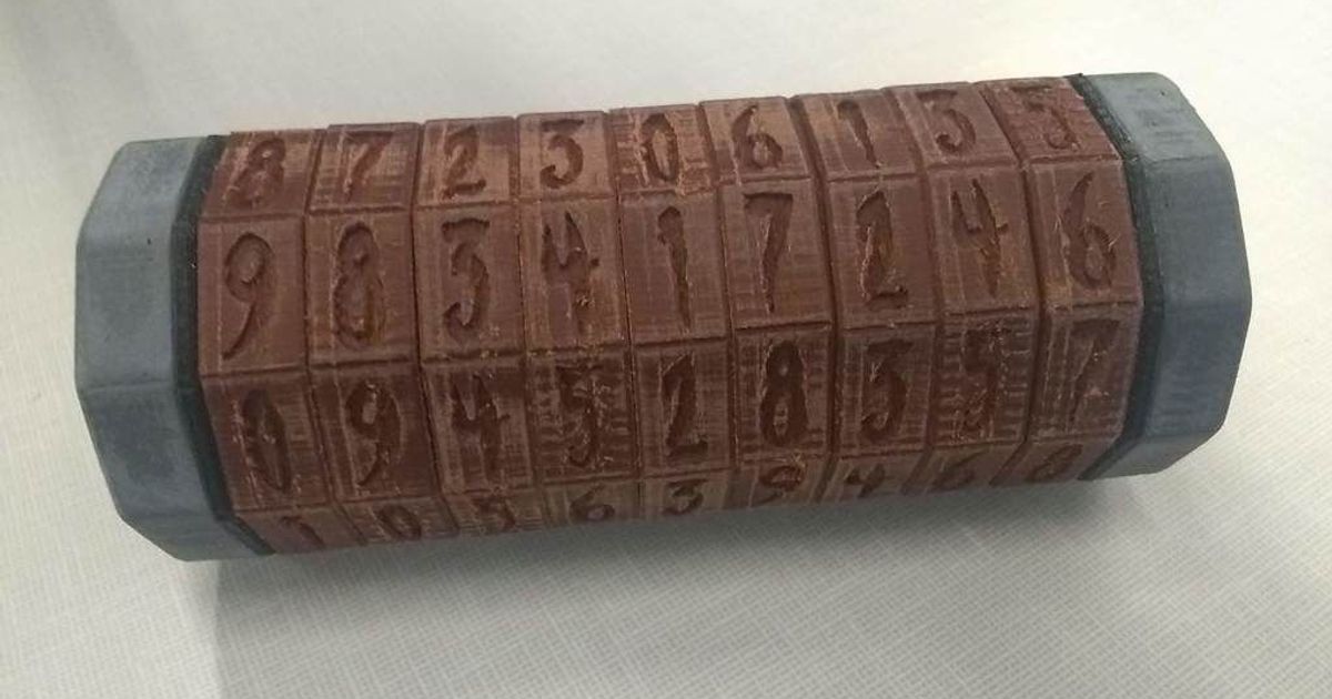 9-wheel Kryptex by Jérémy Reeder | Download free STL model | Printables.com