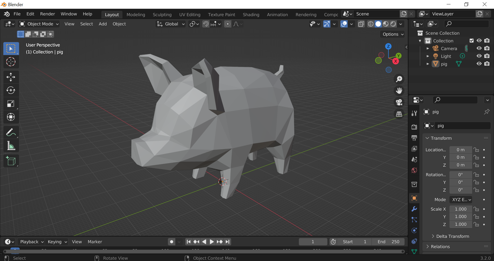 Low poly happy hog/pig by 𝘾𝙖𝙙𝙑𝙞𝙥𝙚𝙧 | Download free STL model | Printables.com