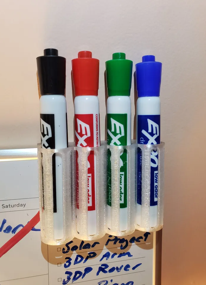 Dry Erase Marker Holder by Justin B | Download free STL model ...