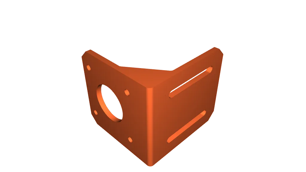 Stepper Motor Bracket by polykyri | Download free STL model ...