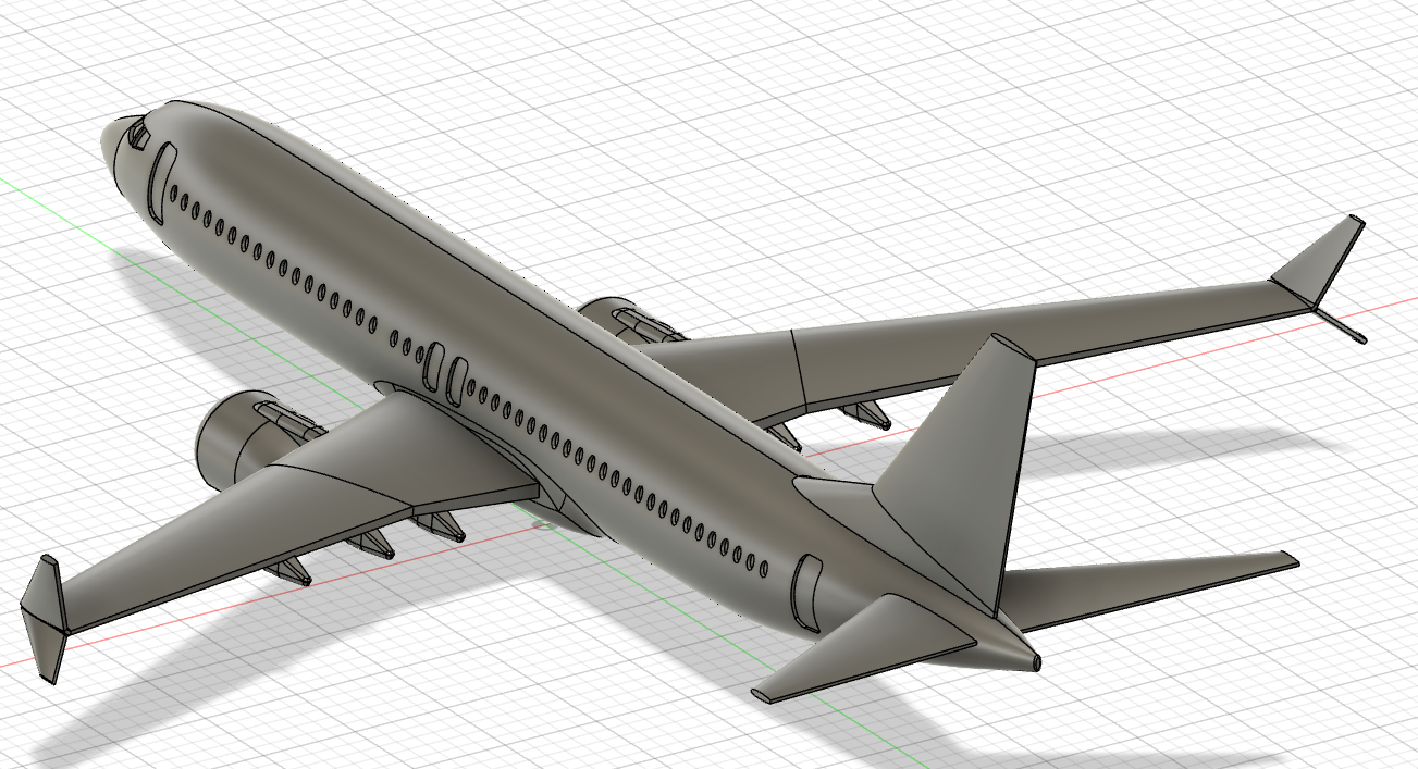 Boeing 737-800 by DeltaX | Download free STL model | Printables.com
