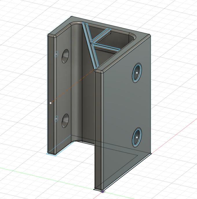 Laptop Under Desk Brackets by SaFc | Download free STL model ...