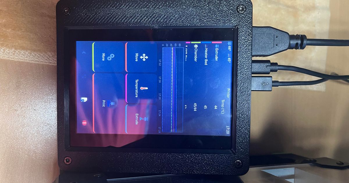 5" LCD Screen Case by greecher | Download free STL model | Printables.com
