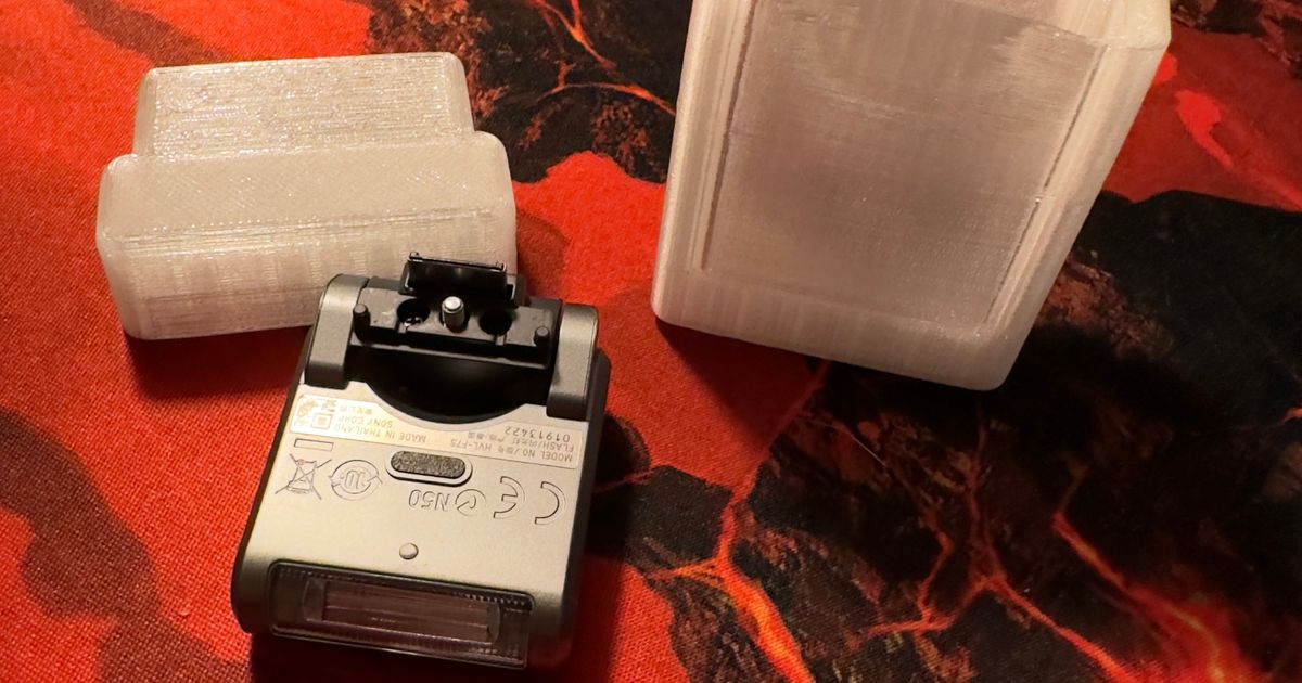 Sony HVL-F7S Flash Case by PhysicsGuy | Download free STL model ...