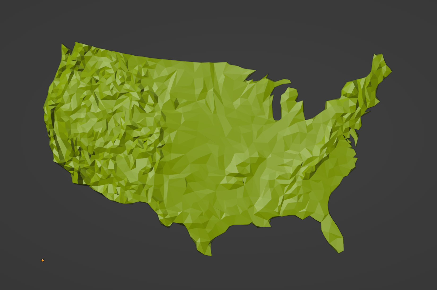 Low Poly USA Lower 48 States by ansonl | Download free STL model ...