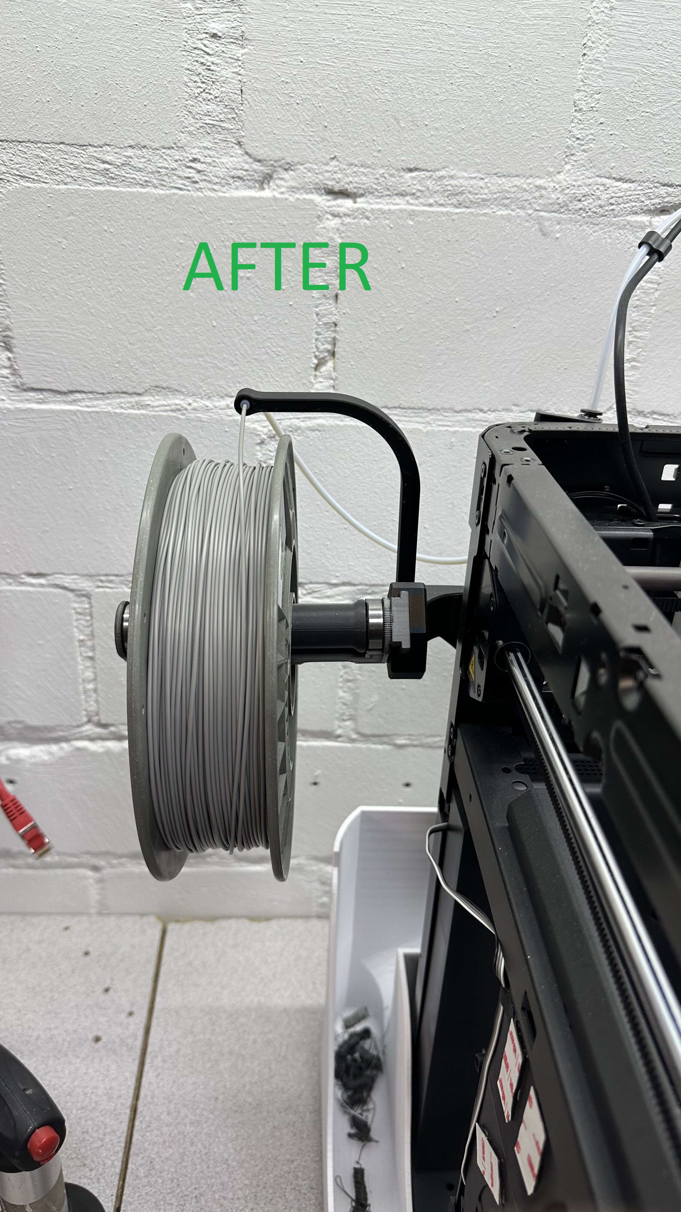 Better filament guide for Filler (use with V2 Bambu Side Spool Holder ...