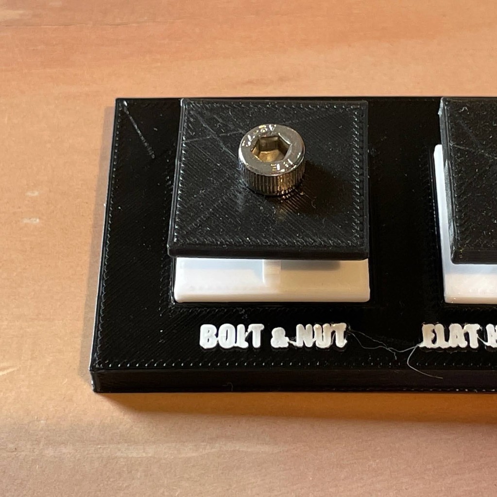 3D Printed Fastener Sample//Bolt & Nut, Self-tap, Snap Fit etc... by ...