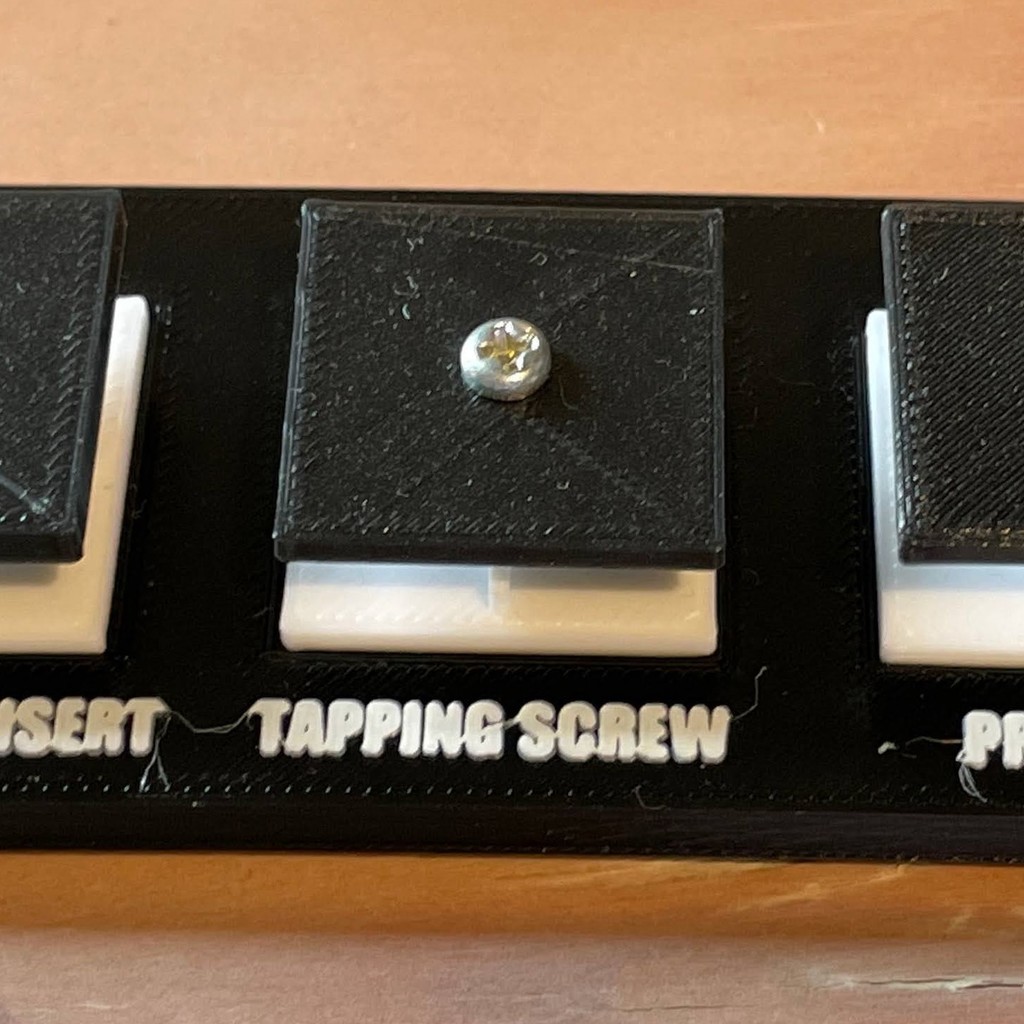 3D Printed Fastener Sample//Bolt & Nut, Self-tap, Snap Fit etc... by ...