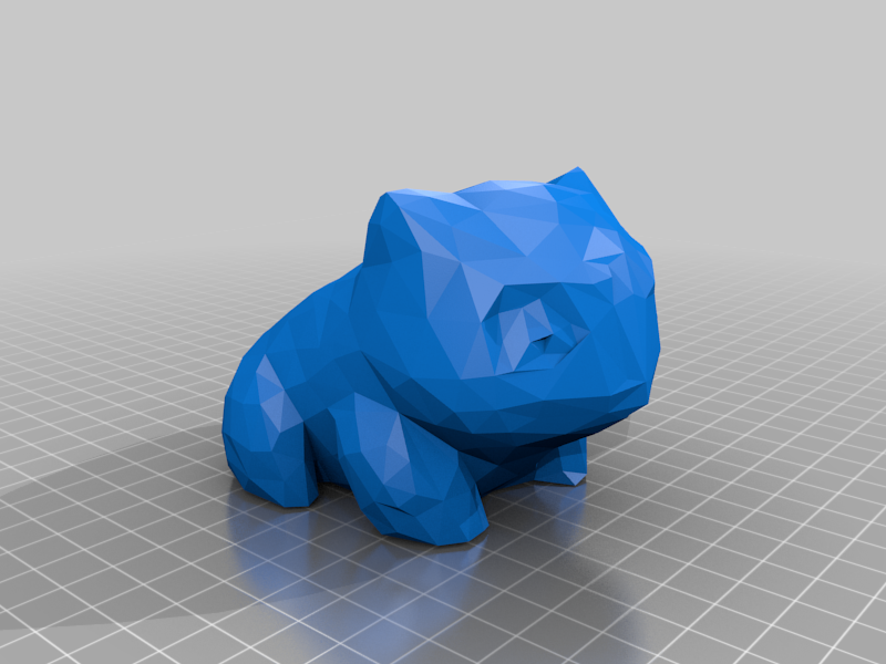 LowPoli Bulbasaur flower pot : Pokemon by Kakeru | Download free STL ...