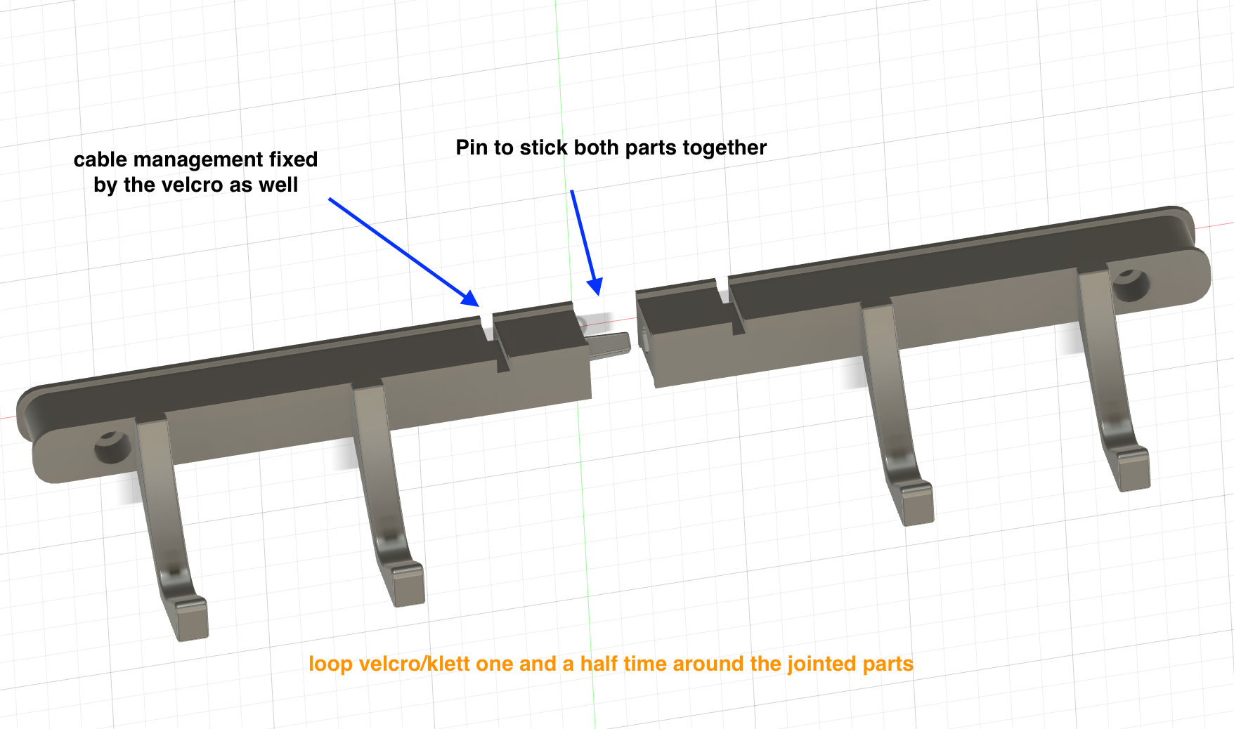 reverse vesa-mount mounted PS5-Controller with cable management by ...