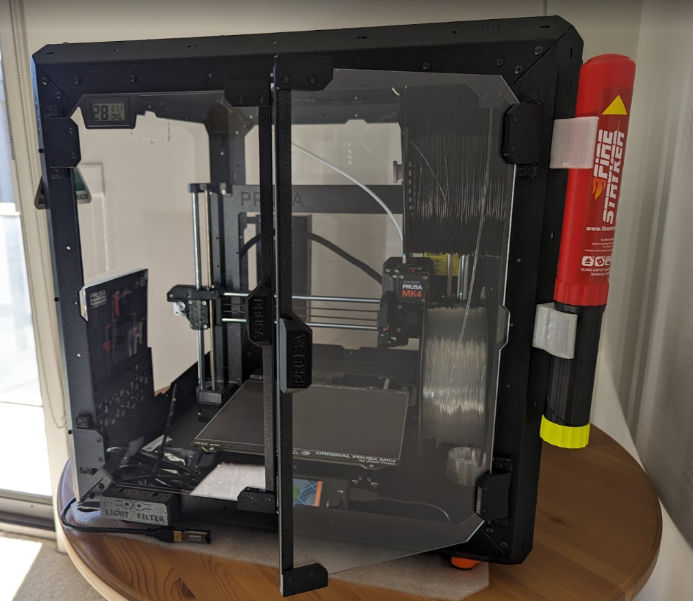 Prusa Enclosure Fire Suppressor bracket (FSS 100) by b8trez | Download ...